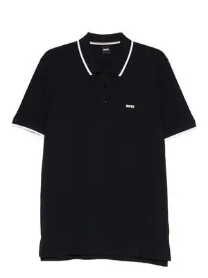 BOSS Boss Blue Polo Shirts Men Blue