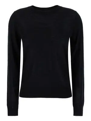 P.a.r.o.s.h P.A.R.O.S.H. Black Crewneck Long Sleeve Sweater Multicolor