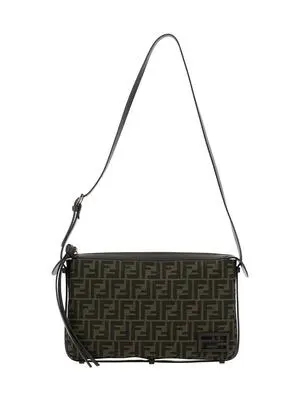 Fendi Ff Jacquard Fabric Shoulder Bag - Multicolor