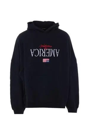 WILLY CHAVARRIA Welcome To America Hoodie - Black