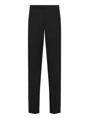 Dior Slim Fit Virgin Wool And Mohair Trousers - Multicolor