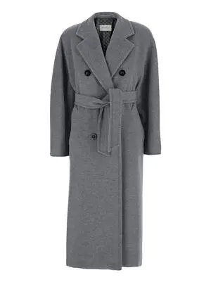 Max Mara Madame Double-breasted Wool And Cashmere Coat - Multicolor
