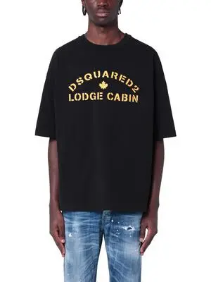 Dsquared2 Cotton T-shirt With Logo - Black