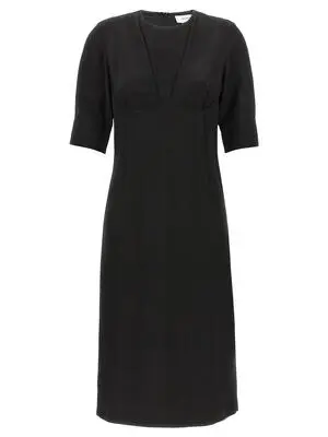 Sportmax Sele Viscose Crewneck Dress - Black