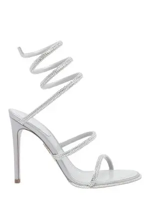 Rene Caovilla René Caovilla Embellished Stiletto Sandals Silver