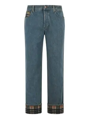 Burberry Dexter Light Cotton Jeans - Blue