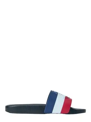 Moncler Basile Striped Slide Sandals - Black