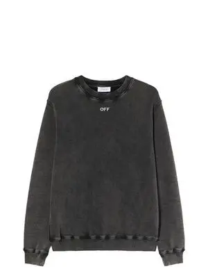 Off-White OFF-WHITE "CHECK FLAN ARROW LOGO" Sweatshirt Gray