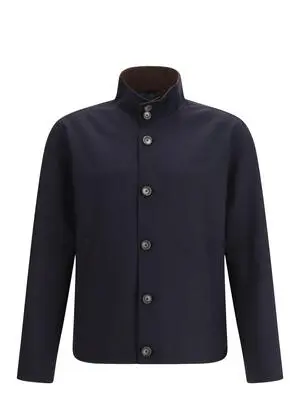 Herno Double Light Stretch Wool Jacket - Blue