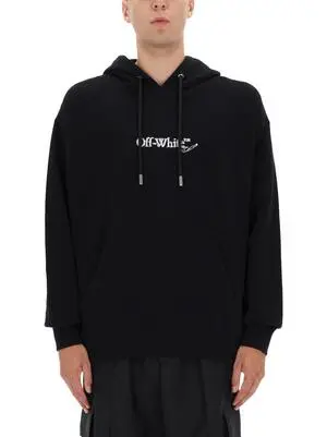 Off-White Sweatshirt With Logo - Black