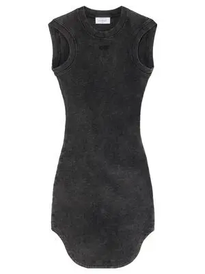 Off-White Off Stamp Mini Dress - Gray