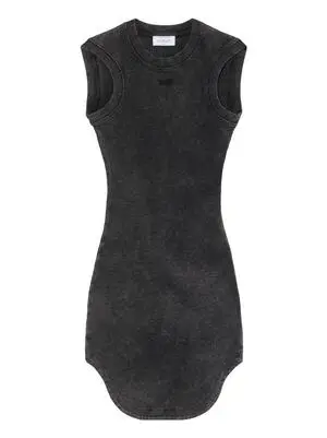 Off-White Off Stamp Mini Dress - Gray