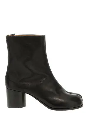 MAISON MARGIELA Tabi Ankle Boots With Cylindrical Heel - Black