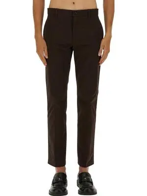 Burberry Cotton Chino Pants - Brown