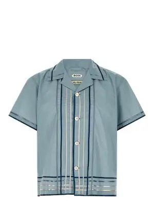 BODE Ribbon Plaid' Shirt - Blue