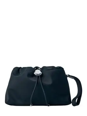 Moncler Drawstring Pouch With Adjustable Wrist Strap - Black