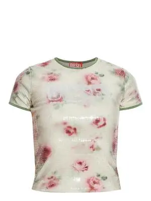 DIESEL® T-unkel Floral Sequin T-shirt - Multicolor