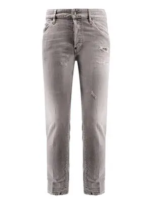 Dsquared2 Skater Jeans With Distressed Effect - Gray
