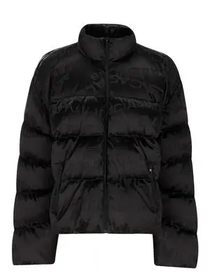 Balenciaga Balenciaga All-Over Lettering Logo Padded Down Jacket Black