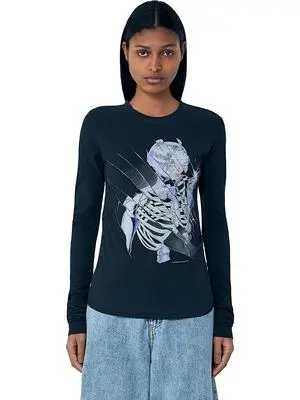 Our Legacy Our Legacy Women Strain Slim T-Shirt Black