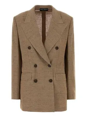 DOLCE & GABBANA DOLCE & GABBANA Biscuit Tweed Blazer