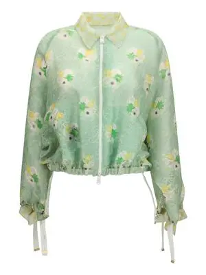 FENDI Fendi Organza Lace Bomber Jacket