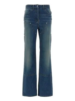 GIVENCHY GIVENCHY Wide Leg Jeans With Flap Detail