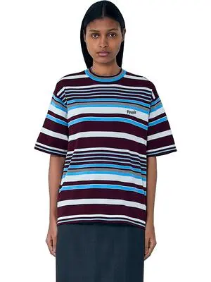 Prada Striped Crewneck T-shirt - Red