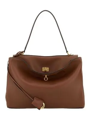 Balenciaga BALENCIAGA Caramel Leather Medium Rodeo Handbag Brown