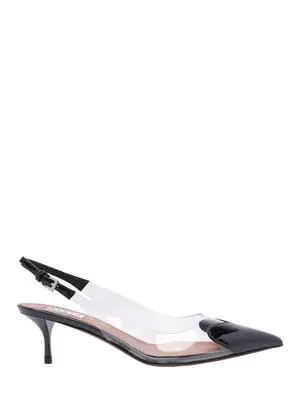 Alaïa Le Coeur Slingback Pumps - Black