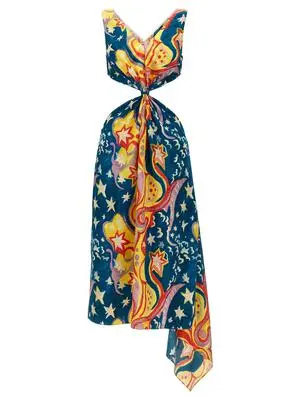 Marni No Vacancy Inn Capsule High Summer Long Dress - Multicolor