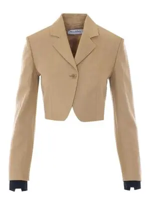 Max Mara Cropped Jacket - Cream