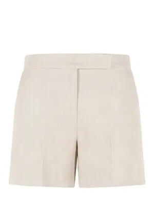 MAX MARA Max Mara Landa Linen Mat Shorts