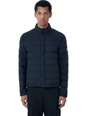 Moncler Quilted Puffer Jacket With Stand Collar - Black
