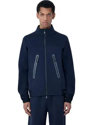 Moncler High-neck Zip-up Technical Fabric Cardigan - Multicolor