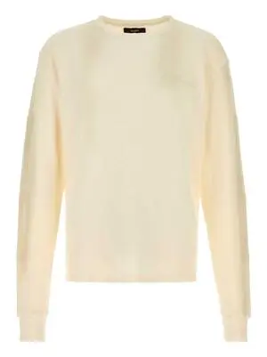 Amiri Cream Cotton Sweater - Yellow