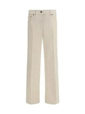Valentino Garavani Five-pocket Flare Pants - Cream