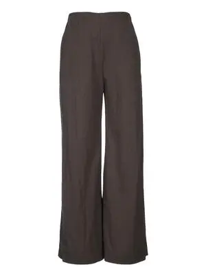 Harris Wharf London Rayon Flared Trousers - Multicolor