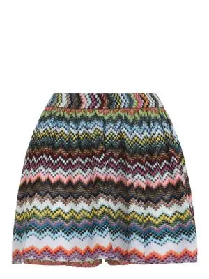 Missoni High-waisted Shorts With Chevron Pattern - Multicolor