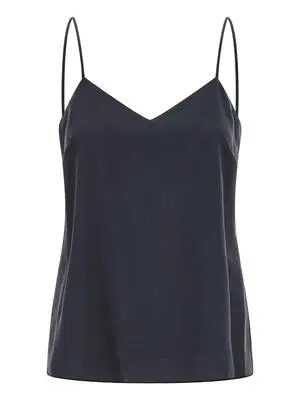 MAX MARA MAX MARA Mungia Silk Canvas Sweetheart Neckline Top