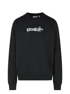 Off-White Heraldic Cotton" Sweatshirt - Black