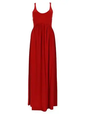Sportmax Crepe Jersey Long Dress - Red