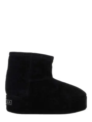Balenciaga Suede Alaska Ankle Boots - Black