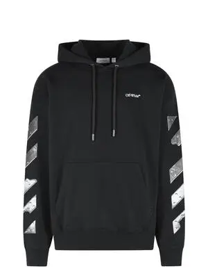 Off-White Metal Arrow Cotton Sweatshirt - Black