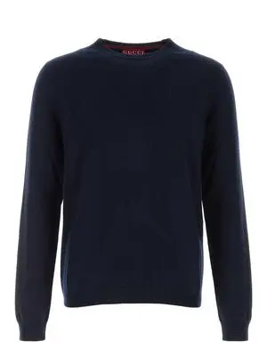 Gucci Midnight Cashmere Pullover Sweater - Blue