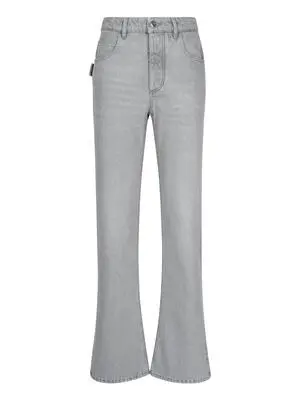 Bottega Veneta BOTTEGA VENETA Light Grey Washed Denim Flared Jeans Gray