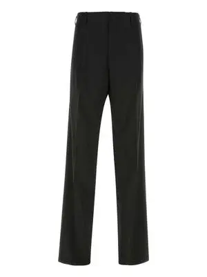 Versace Stretch Wool Trousers - Black