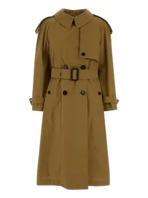 Burberry Mud Canvas Fitzrovia Trench Coat - Brown