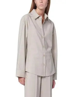 P.a.r.o.s.h Virgin Wool Blend Shirt - Cream