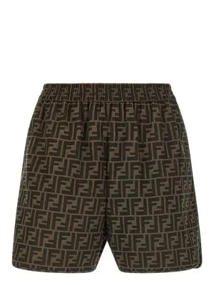 Fendi Ff Jacquard Shorts - Multicolor